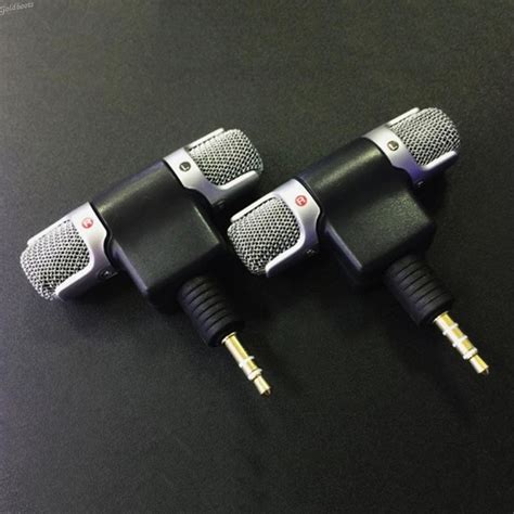 Gb Protable Metal Microphone 3 5mm Jack Microphone Mini Mic Stereo For Speech Leture Phone
