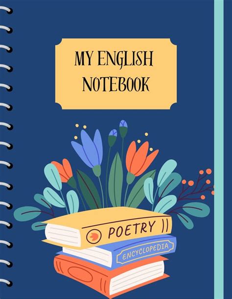 Free Customizable English Notebook Cover Templates Canva