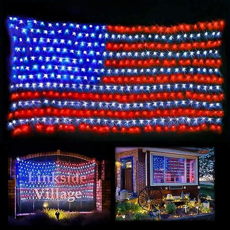 Yuliang Led American Flag Lights65ft32ft Waterproof American Flag