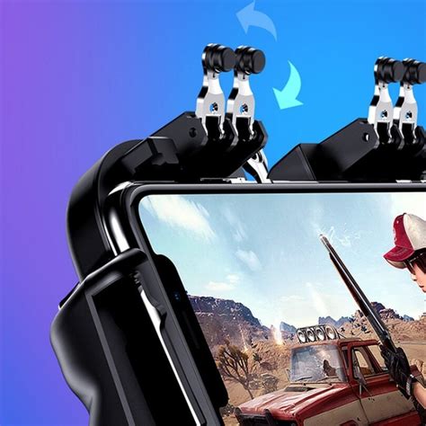 Manette De Jeu Mobile Pubg Tout En Un 6 Bouttons Joystick à Bouton De