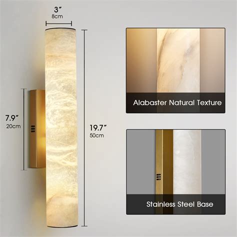 Everly Quinn 20 Dimmable Led Wall Mounted Alabaster Sconce With