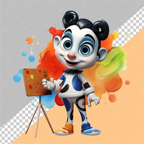 Premium Psd Cute Cartoon Mime Jr