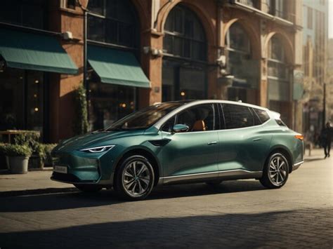 Solar And Wind Powered Car Premium Ai Generated Image