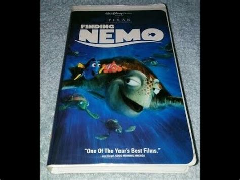 Opening To Finding Nemo 2003 Vhs Youtube