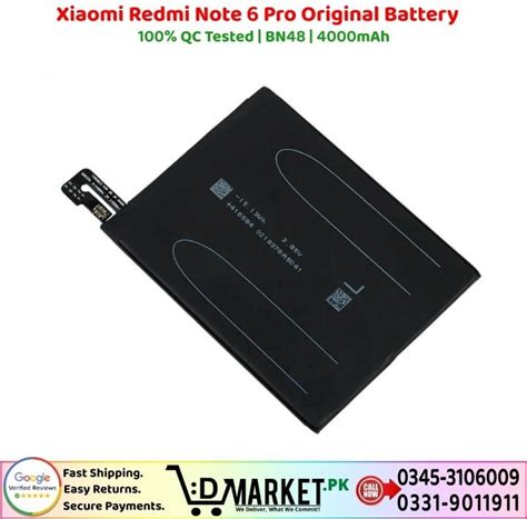 Xiaomi Redmi Note Pro Original Battery Dmarket Pk