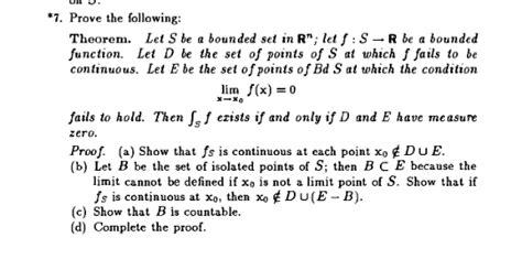 solved 7 prove the following theorem let s be a bounded