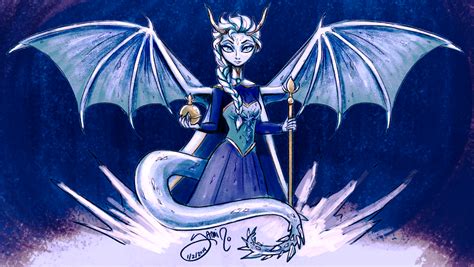 Dragon Elsa By Yamino On Deviantart