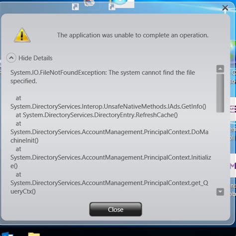 System IO FileNotFoundException System Cannot Find The Specified File