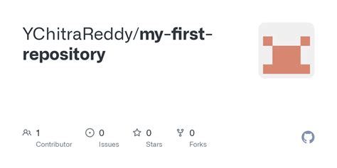 Github Ychitrareddymy First Repository