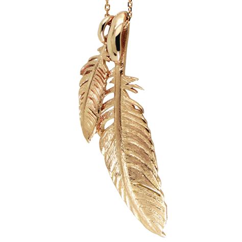 Large Feather Necklace Black And Gold William Cheshire