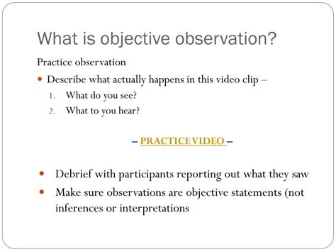 Meaning Of Objective Observation At Lee Ramirez Blog