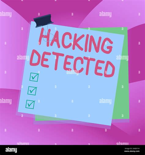 Handwriting Text Writing Hacking Detected Conceptual Photo Identify