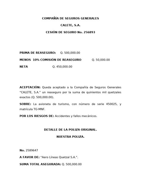 18 Contrato De Reaseguro Pdf