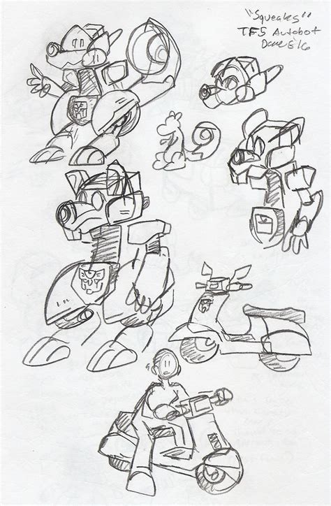 Tf5 Autobot Squeeks Concept Sketch By Blueike On Deviantart