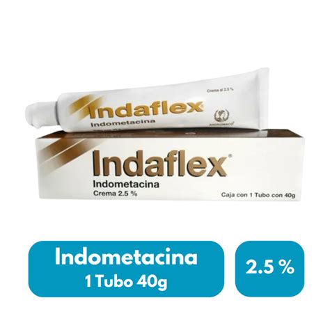Indaflex Indometacina Crema 2 5 Caja Con Tubo Con 40g Farmacia Sanorim