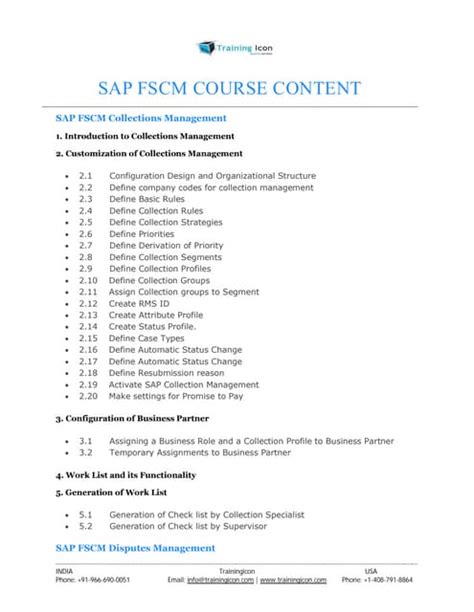 Sap Fscm Online Training Pdf