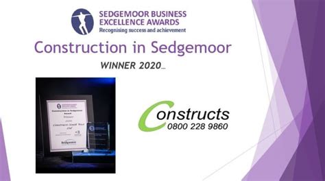 Carpentry Contractors Sedgemoor Business Excellence Awards