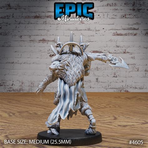 3d Printable Werewolf King Attacking Man Wolf Hybrid Chaotic Humanoid Dire Wolf Hound