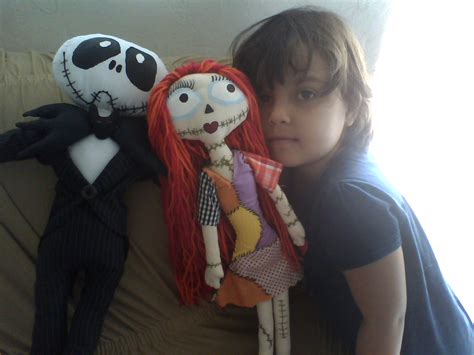 Vidas De Pano Boneco Jack Squeleton E Boneca Selly