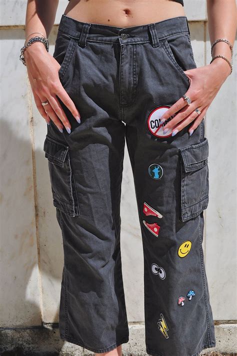 Cargo Patch Pants Etsy Canada In 2024 Patch Pants Cargo Pants