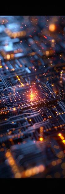 Premium Photo Illustration Quantum Computer Core Visualization