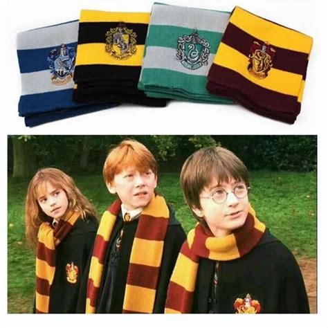 Sientice Set Of 4 Harry Potter Gryffindor Slytherin Hogwarts Scarves I