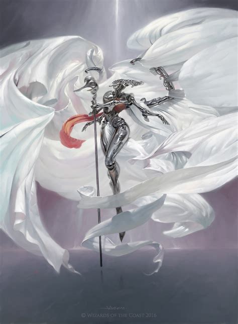 Platinum Angel Aether Revolt Masterpieces Mtg Art From Aether Revolt