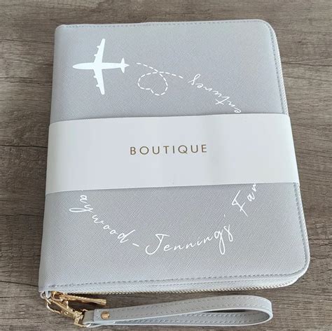 Personalised Travel Document Holder Plane Thunder Lizard