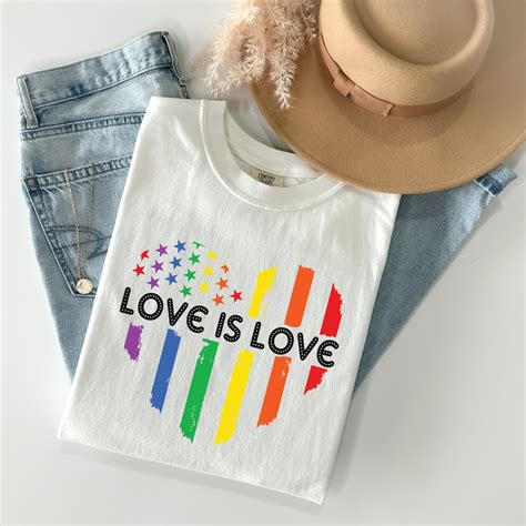 Love Is Love T Shirt Lgbt Shirt Comfort Colors Womens Love Is Love
