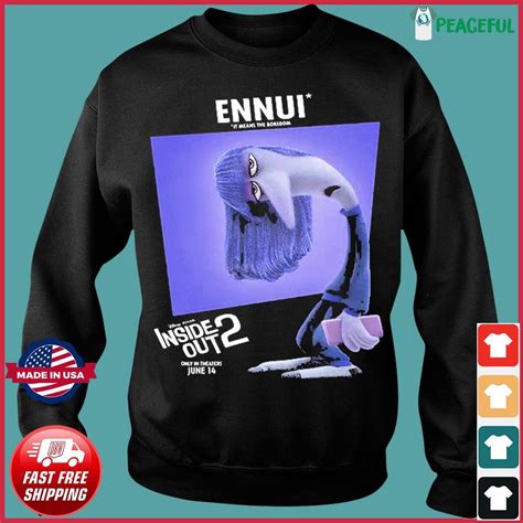 Adele Exarchopoulos Voices Ennui In Inside Out 2 Disney And Pixar Official Poster Shirt Hoodie