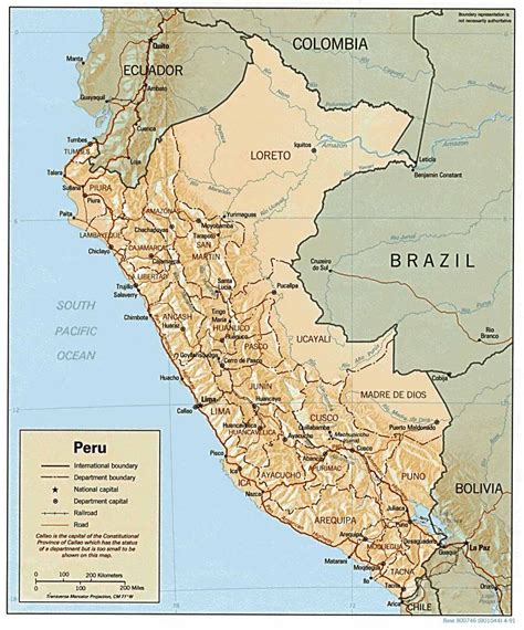 Map Of Peru Peru Peru Map Geography