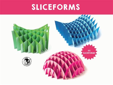 Sliceforms 3d Paper Models Printable Sliceform Templates Creative Paper Craft Fun