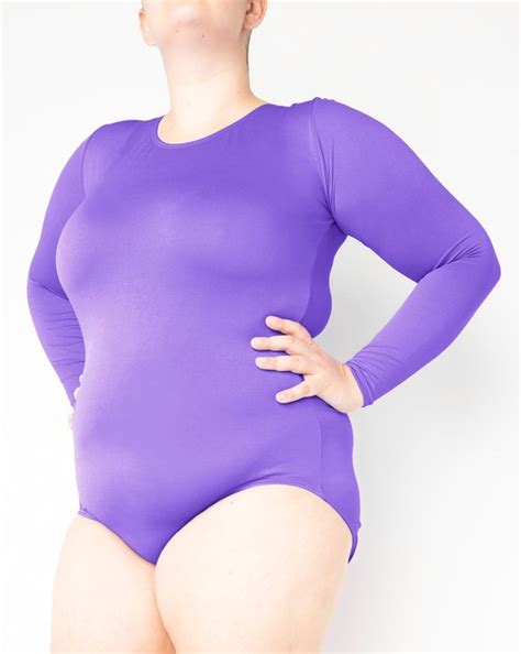 Womens Long Sleeve Scoop Neck Leotard Style 5002 We Love Colors