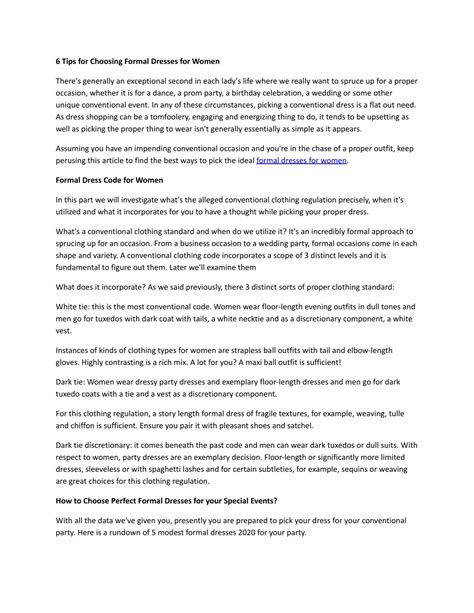 Ppt Formal Women Dresses Docx Powerpoint Presentation Free Download Id 11483491