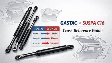 Suspa C16 Cross Reference Made Easy With Gastac Gastac Gas Spring