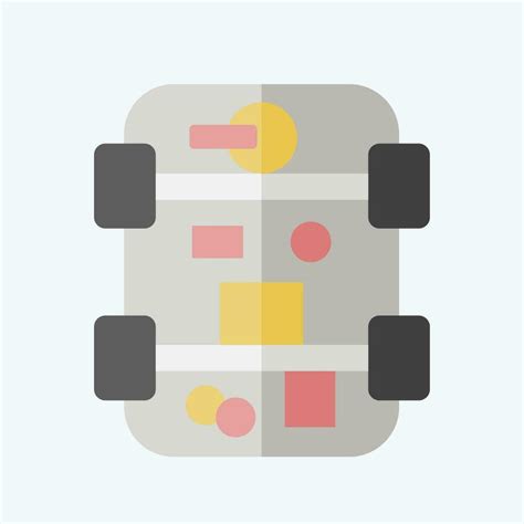 Icon Drivetrain Related To Car Maintenance Symbol Flat Style Simple