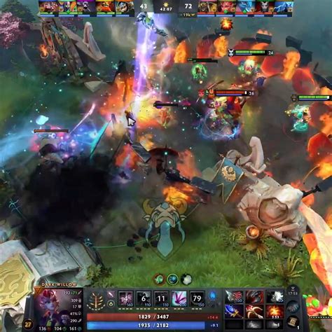 Dark Willow 900 Attack Speed Double Rampage Build In 739e Dota 2