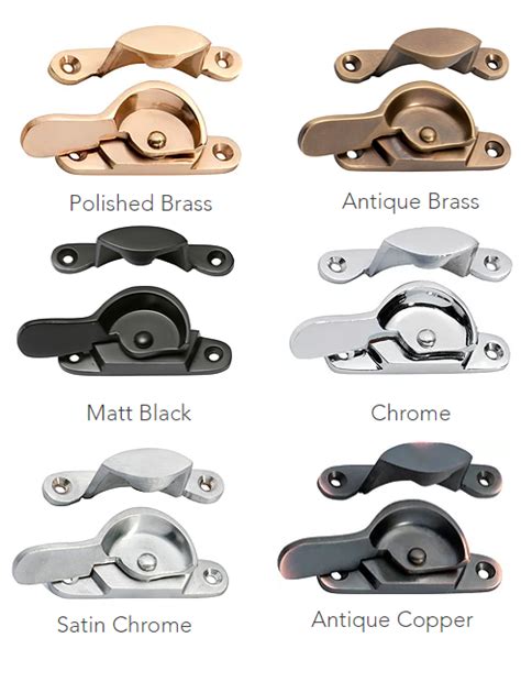 Sash Window Fasteners In Various Finishes Lock And Handle Centre Brisbane