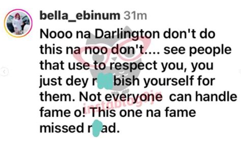 Actress Bella Ebinum Cautions Rapper Speed Darlington Over His Recent
