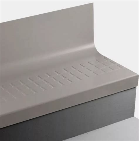 Tarkett Johnsonite Cement Angle Fit Stair Tread With Riser — Stone