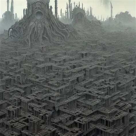 Monochrome Warhammer 40k Hive City Hr Geiger Beks Openart