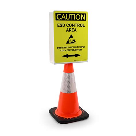 Caution Esd Control Area Do Not Enter Without Proper Device With