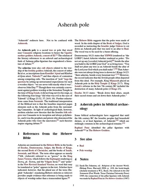 Asherah Pole Ancient Peoples Of The Near East Bible