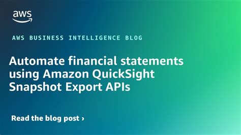 AWS Business Intelligence Blog