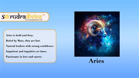 Aries Zodiac Sign The Fearless Ram Of The Cosmos Sm Rudra Divine