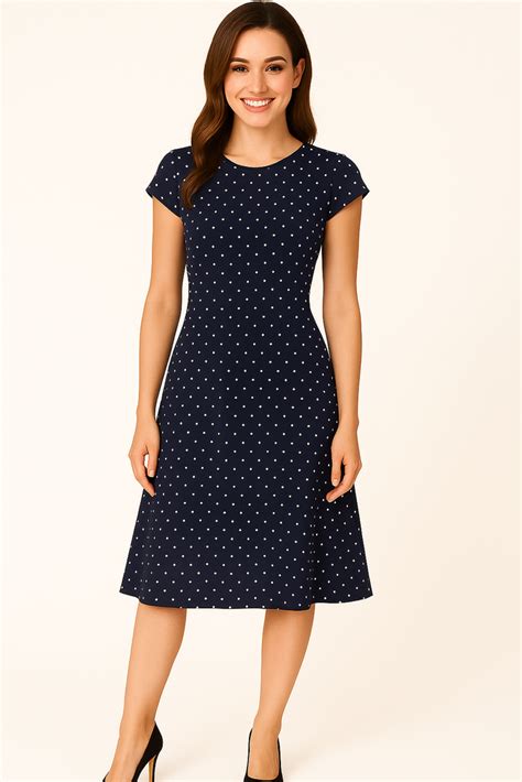 Sukienka Hiacynta Getex Poznań Groszki Nowości Kobieta Kobieta Kategoria Sukienki