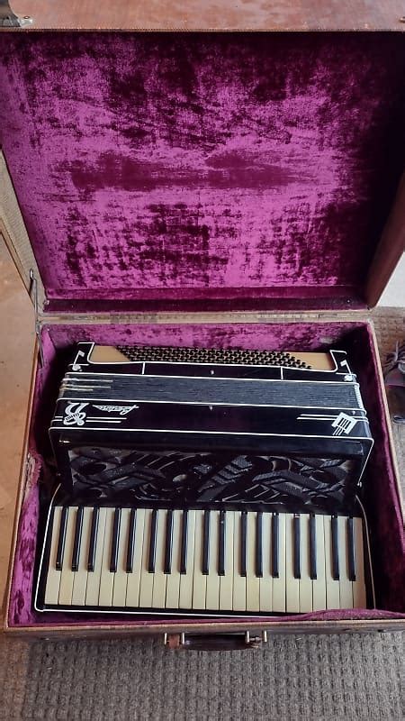 Sestilio Bertini Accordion Unknown Model 1953 1963 Black Reverb