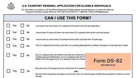 Form Ds 82 A Complete Guide To Renewing Your Us Passport Boundless