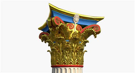 The Classical Order Column Set 3d Model 48 Max Obj Fbx Free3d