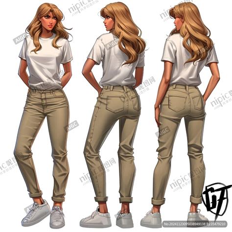 Ai创作图卡通写实人物 人体全身照练习 服装动画 人物建模 写实人物设计 Poly风格 写实卡通人物 人物效果图 原创人物场景 全身漫画人物